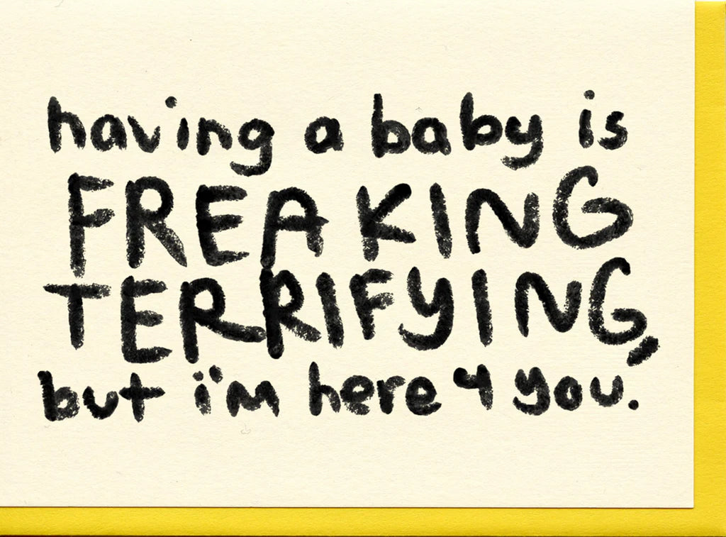 Wenskaart - Freaking Terrifying Baby – studio paus